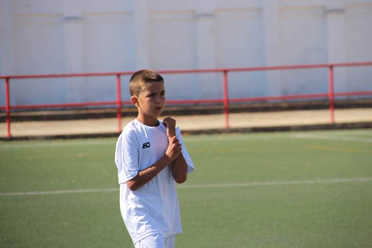 ALEVINES "A": Recital de goles del Alberto que lograba 6 de los 9 que ...